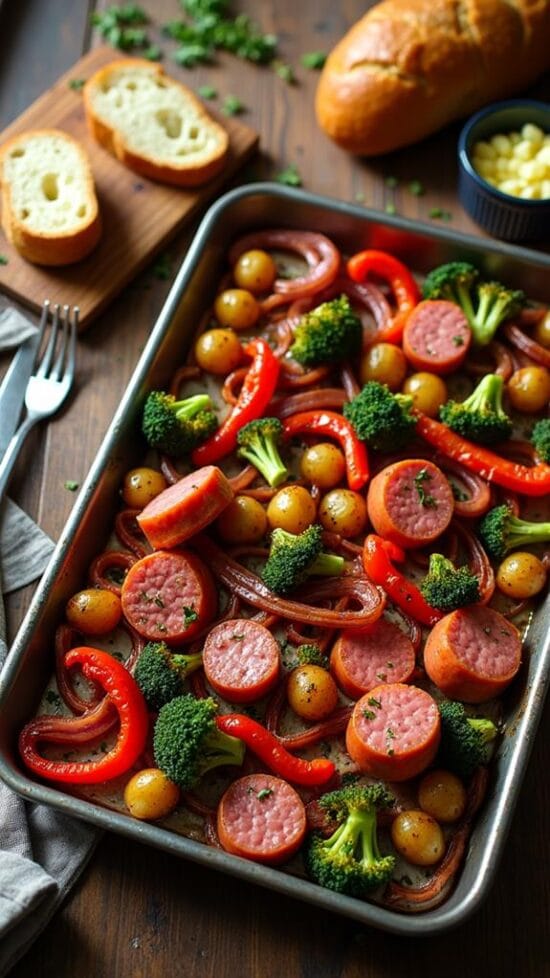 You’ll Love This Quick Kielbasa Veggie Sheet Pan Dinner - Recipe Archive