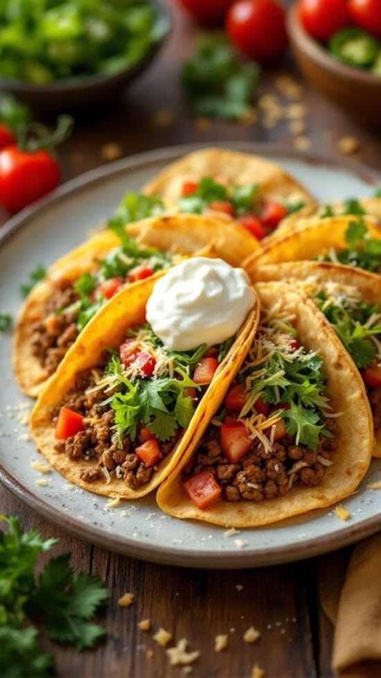 Homemade Taco Bell-Style Chalupas With Seasoned Beef and Fresh Toppings ...