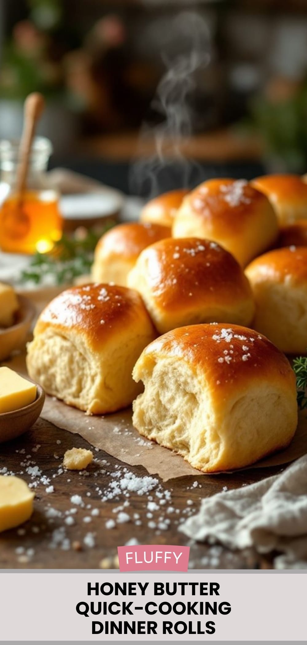 Fluffy Honey Butter Quick-Cooking Dinner Rolls - Recipe Archive